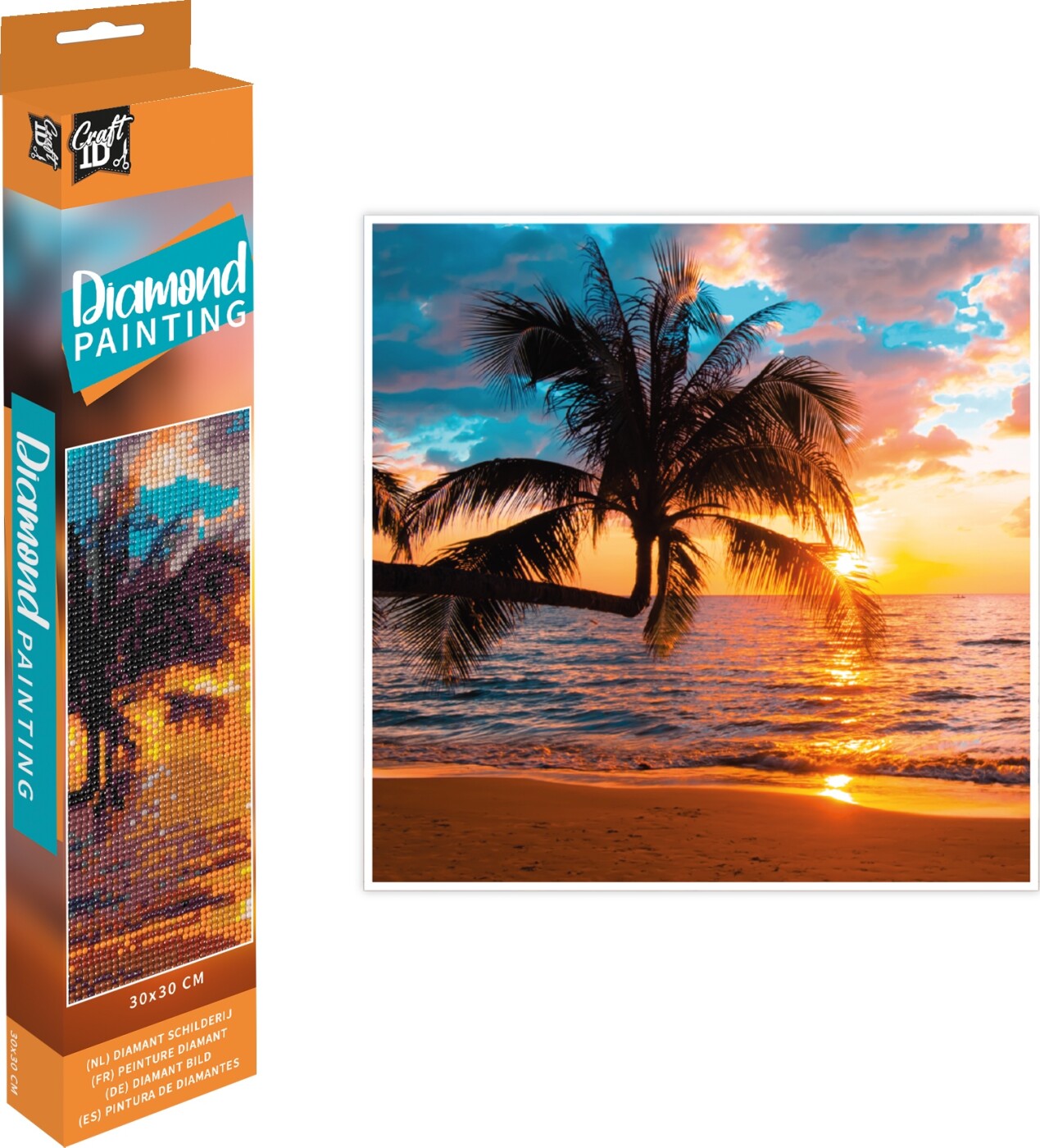 Diamond Painting - Solnedgang - 30x30 Cm | Se tilbud og køb på Gucca.dk