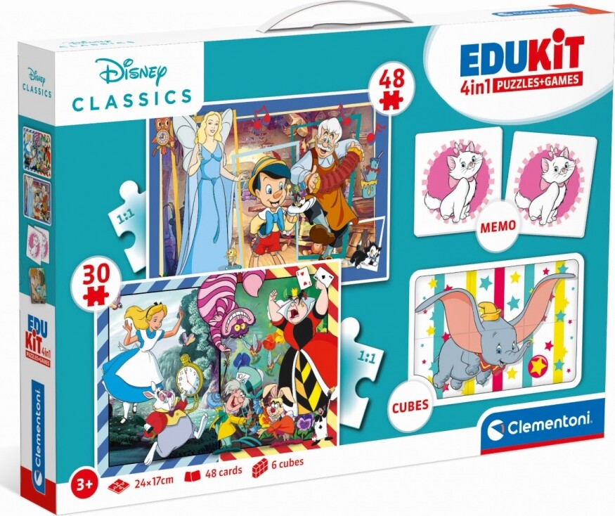 Disney Puslespil Og Vendespil - Edukit 4-i-1 - Clementoni - 3 År | Se ...