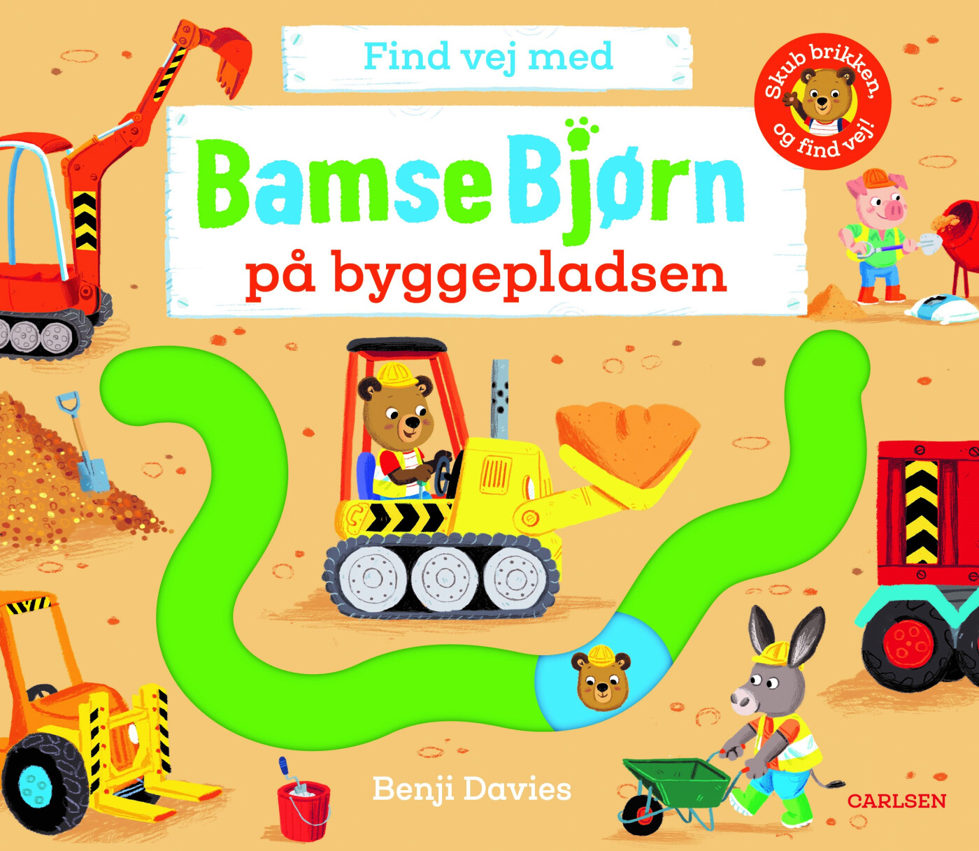 Find Vej Med Bamse Bjørn: På Byggepladsen - Bog - Gucca.dk