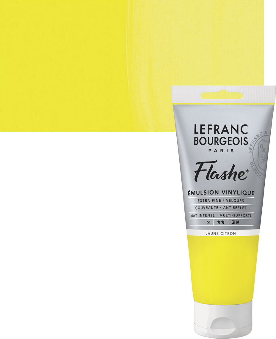 Lefranc & Bourgeois - Akrylmaling - Flashe - Lemon Yellow 80 Ml | Se ...