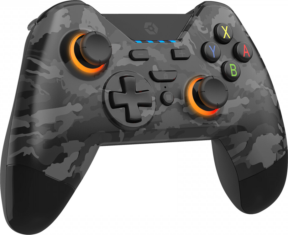 Gioteck - Wx4+ Trådløs Controller Til Nintendo Switch - Rgb - Camo Sort ...