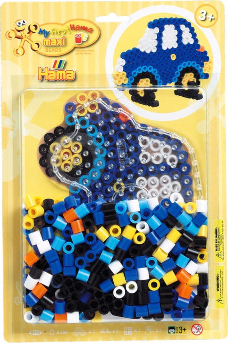 Hama Maxi Perler - Bil Perlesæt - 250 Perler - 8922 | Se tilbud og køb ...