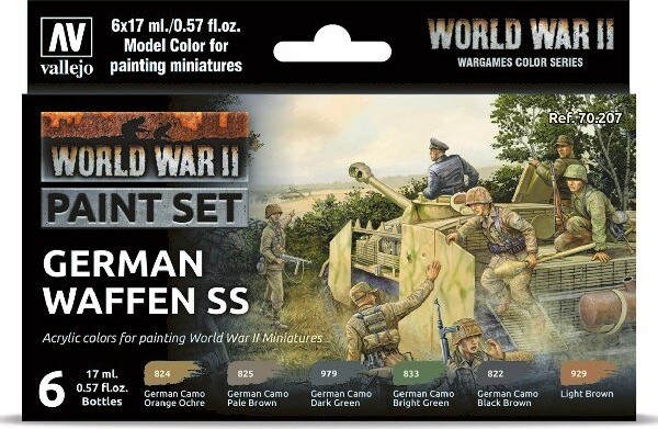 Vallejo - Wwii Paint Set - German Waffen Ss - 6x17 Ml - 70207 | Se ...