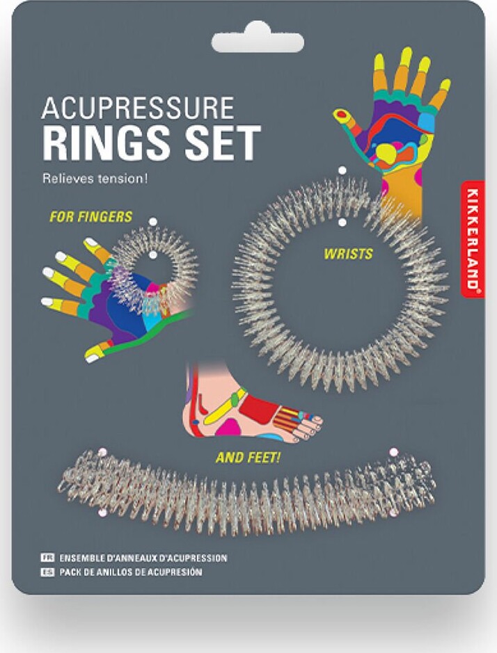 Akupressur Ringe Sæt Til Fingre, Håndled Og Fødder - Kikkerland | Se ...