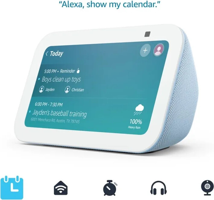 Køb Amazon - Echo Show 5 - 3Rd Gen - Smart Display With Alexa Cloud ...