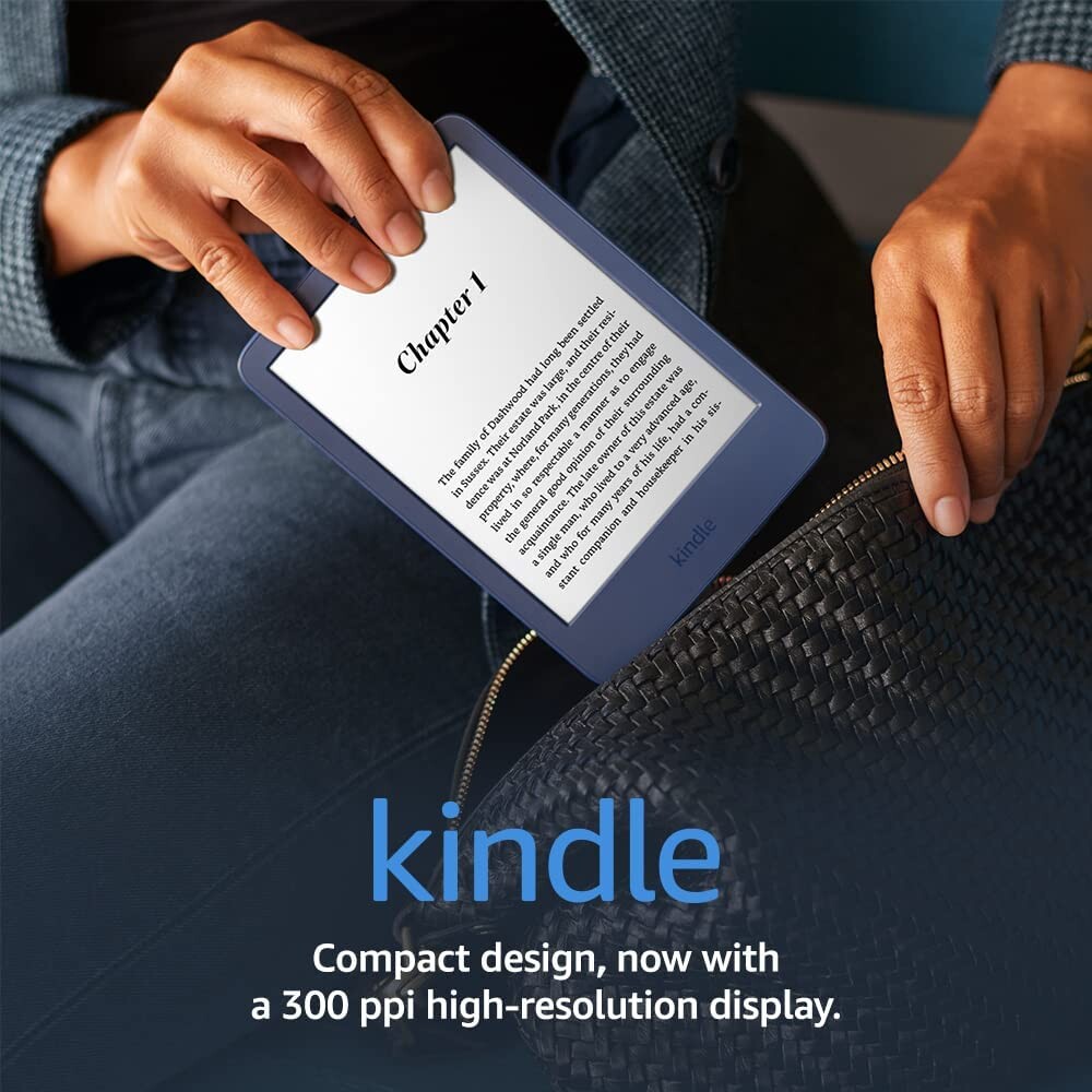 Amazon Kindle 11 2022 Generation 6" Ebook Reader - Reklamer - Denim ...