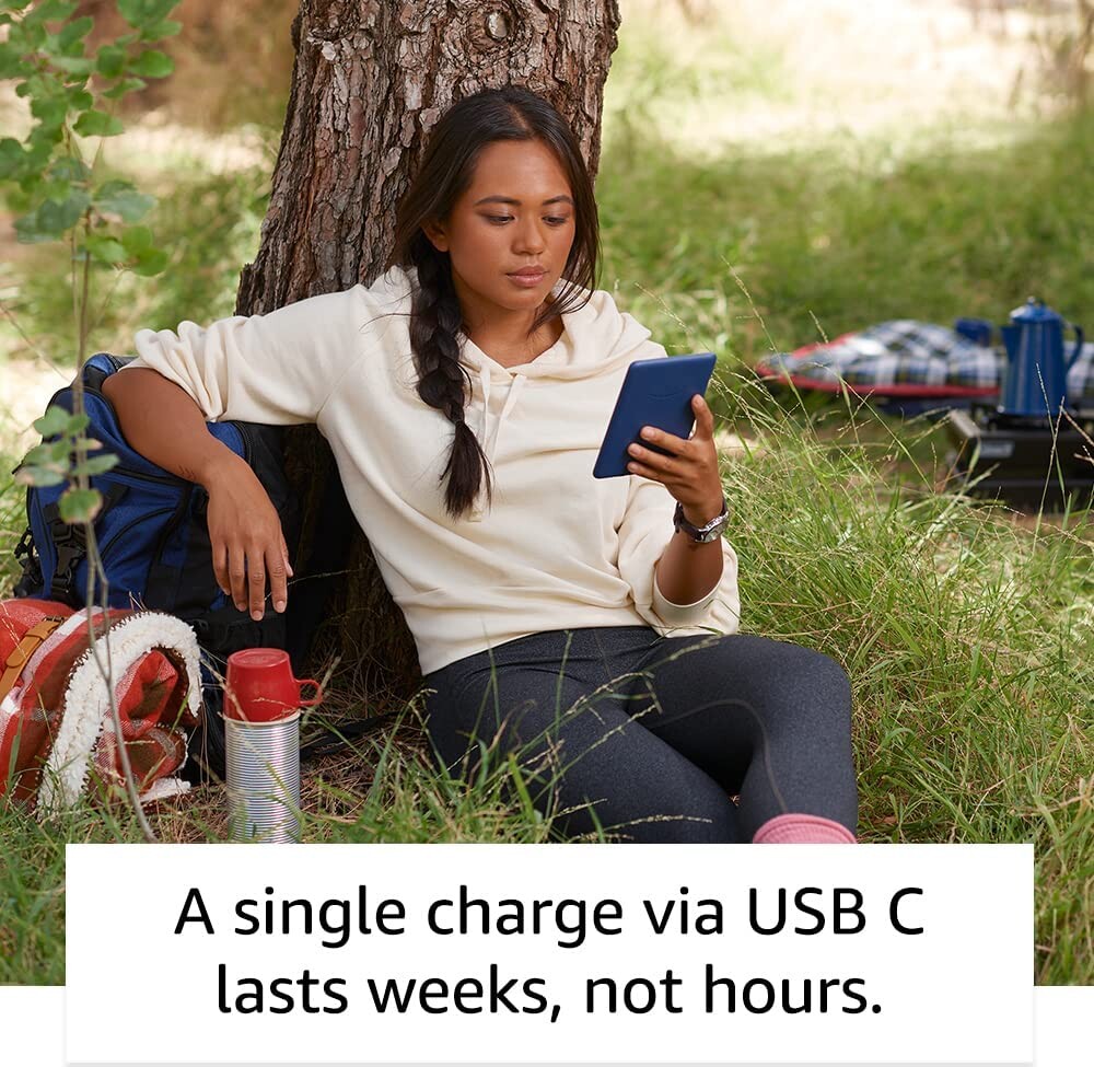 Køb Amazon Kindle 11 2022 Generation 6" Ebook Reader - Reklamer - Denim ...