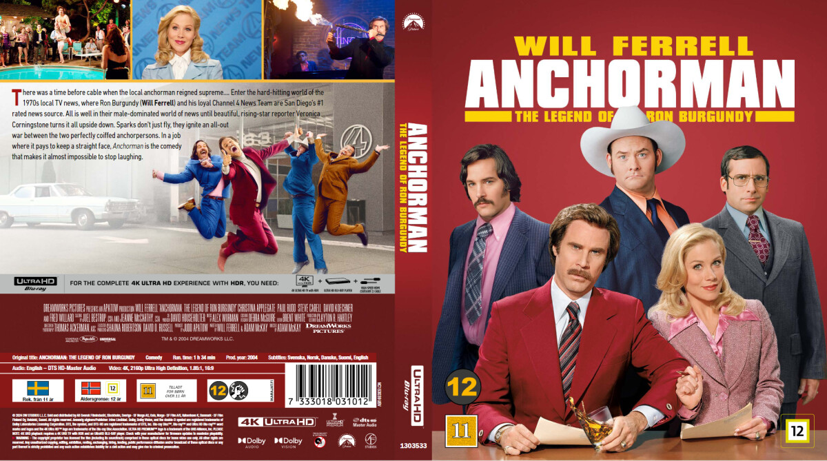 Køb Anchorman på 4k Ultra HD Blu-Ray - film fra 2004 - Gucca.dk