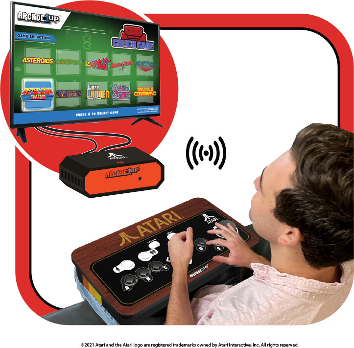 Køb Arcade 1 Up - Atari Couchcade - Spil 10 Arkadespil På Dit Tv fra ...