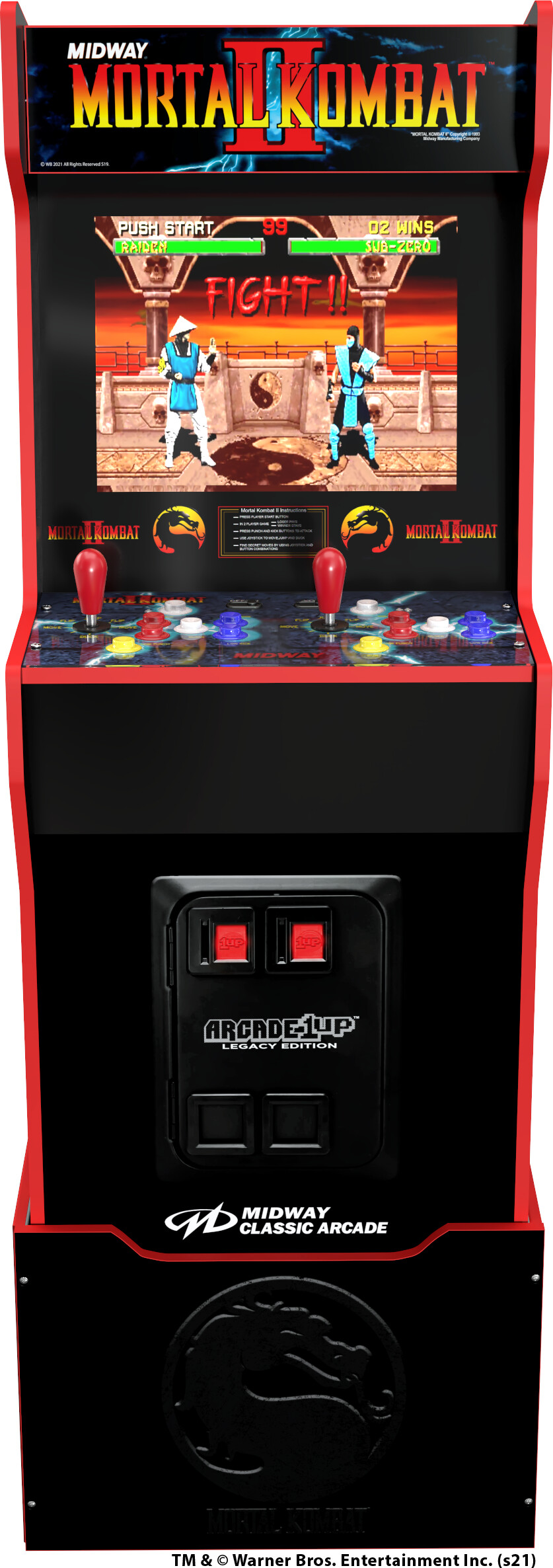 Køb Arcade1up - Mortal Kombat Arkadespil - Midway Legacy - Gucca.dk