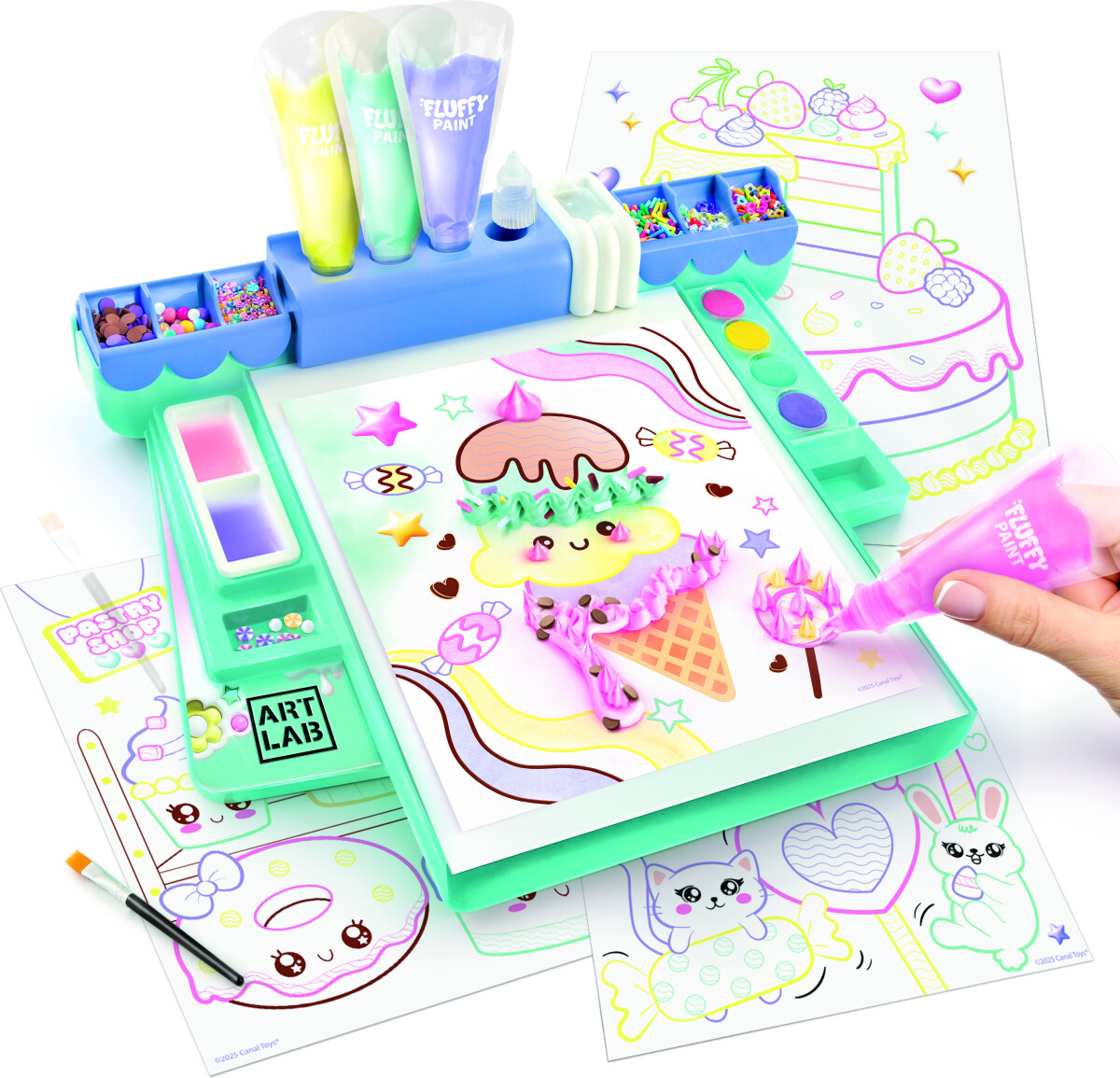 Køb Art Lab - Fluffy Paint Studio fra Canal Toys - Gucca.dk