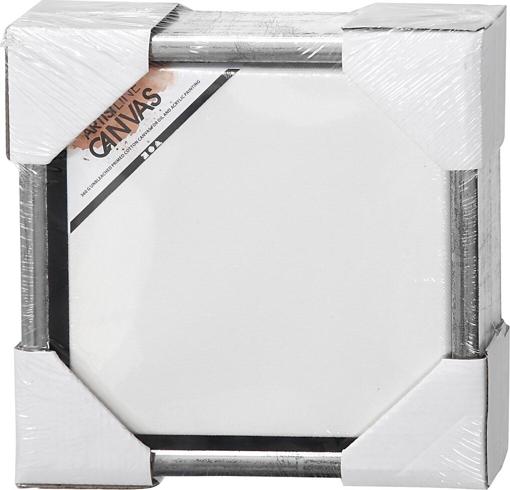Køb Artistline Canvas - Lærreder Med Ramme - 3X24X24 Cm - Hvid - 6 Stk ...