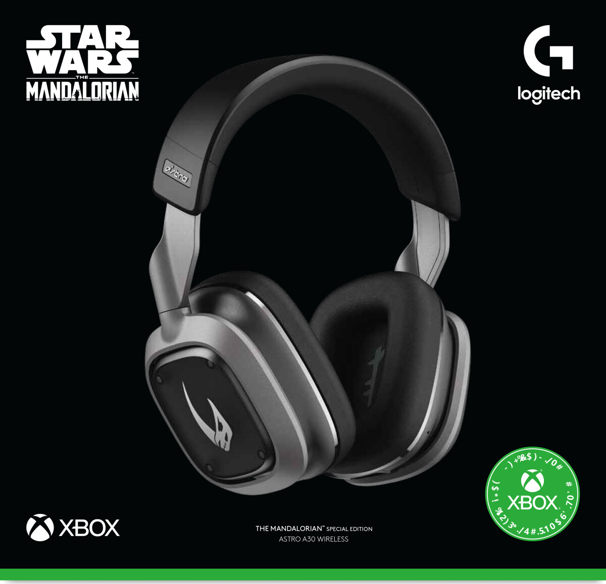 Køb Logitech - Astro A30 Trådløs Xbox Headset - The Mandalorian - Gucca.dk