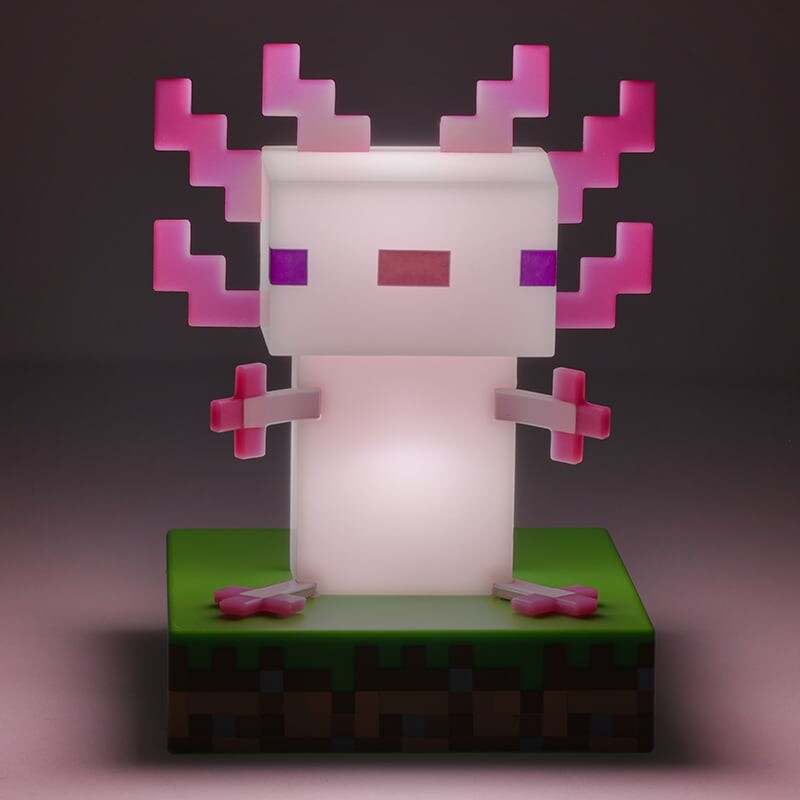 Minecraft Lampe - Axolotl - 12 Cm | Se tilbud og køb på Gucca.dk