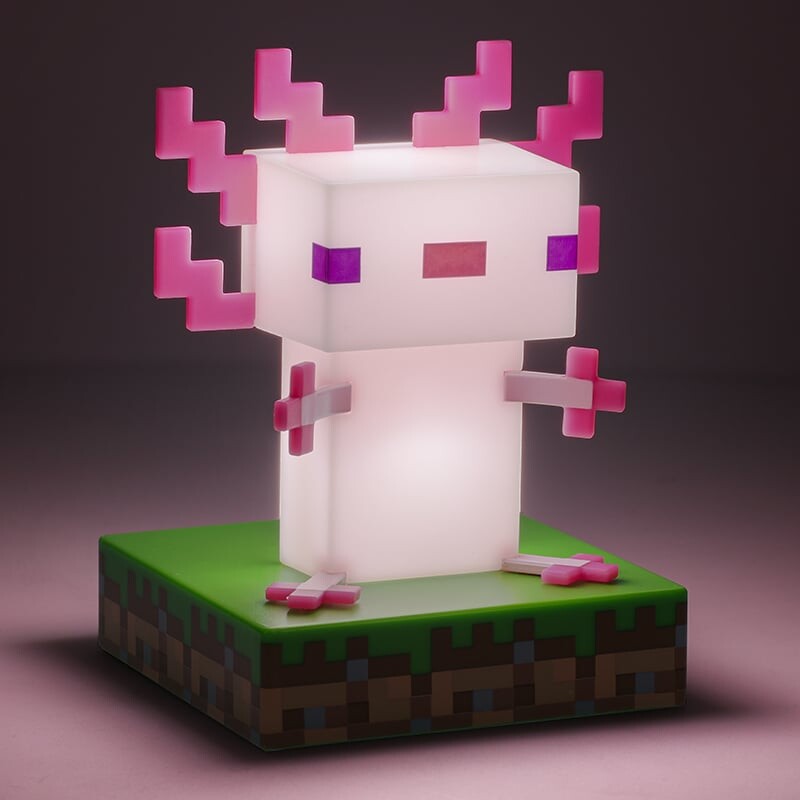 Minecraft Lampe - Axolotl - 12 Cm | Se tilbud og køb på Gucca.dk