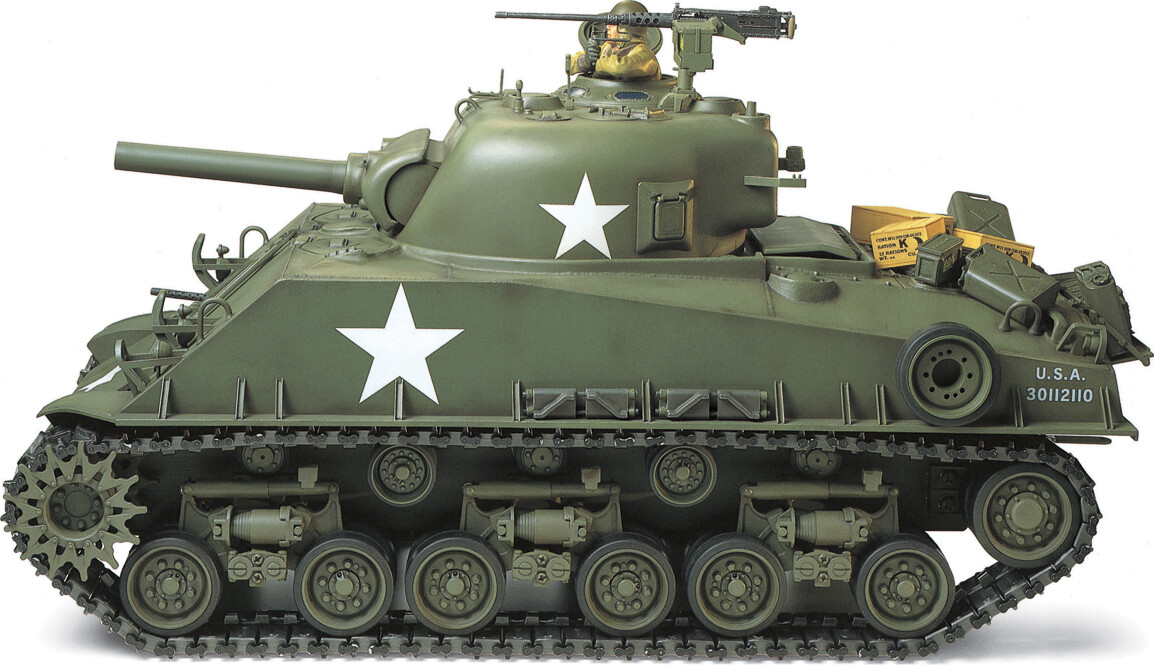 1/16 R/c M4 Sherman 105mm Howitzer Full-option Kit - 56014 - Tamiya ...