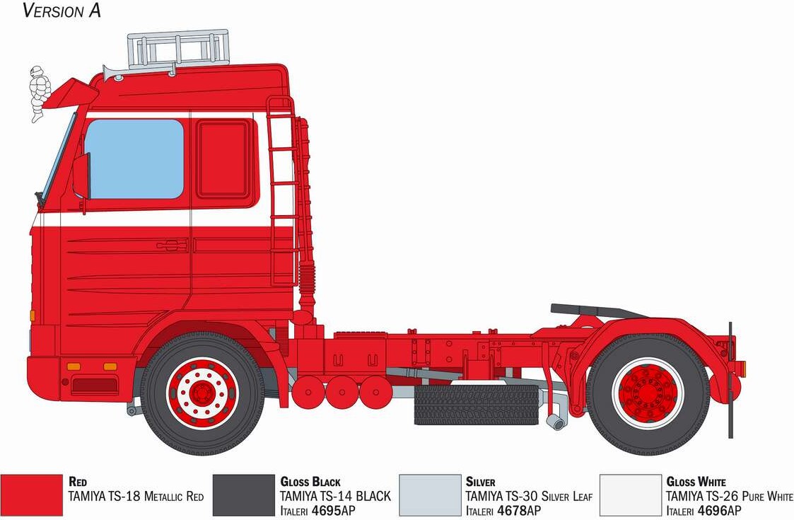 Køb Italeri - Scania R143 M 500 Streamline 4x2 Truck - 1:24 - 3950s ...