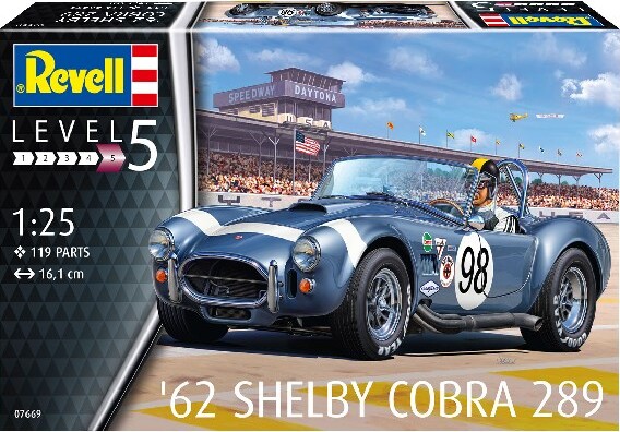 Køb Revell - Shelby Cobra 289 Bil Byggesæt - 1:25 - Level 5 - 07669 ...