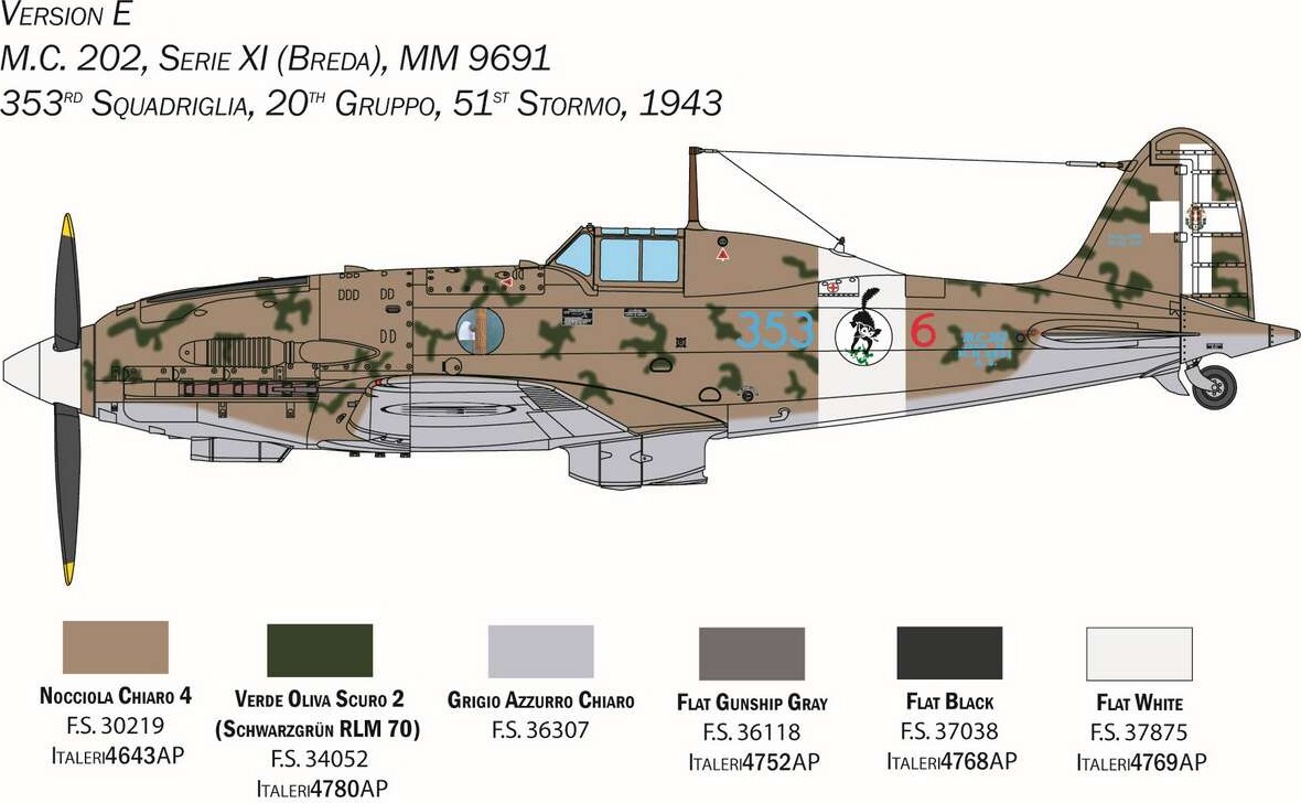 Køb Italeri - Macchi Mc. 202 Folgore - 1:32 - 2518s - Gucca.dk
