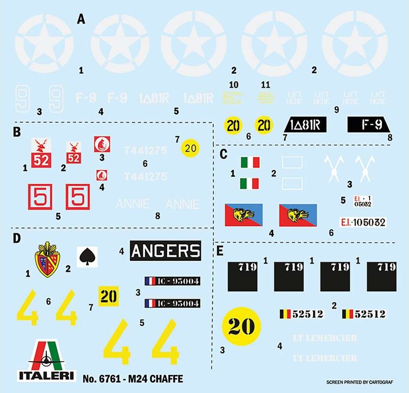 Italeri - M24 Chaffee Model Tank Byggesæt - 1:35 - 6761 | Se tilbud og ...