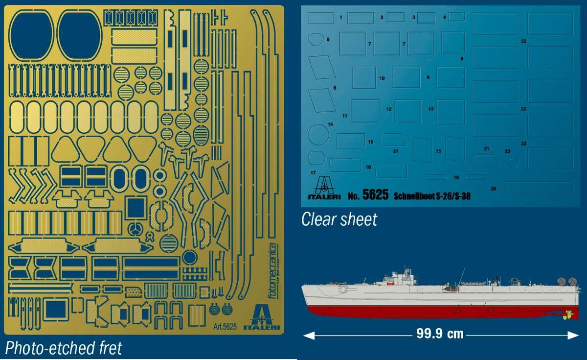 Italeri - Schnellboot S-26/s-38 - 1:35 - 5625s | Se tilbud og køb på ...