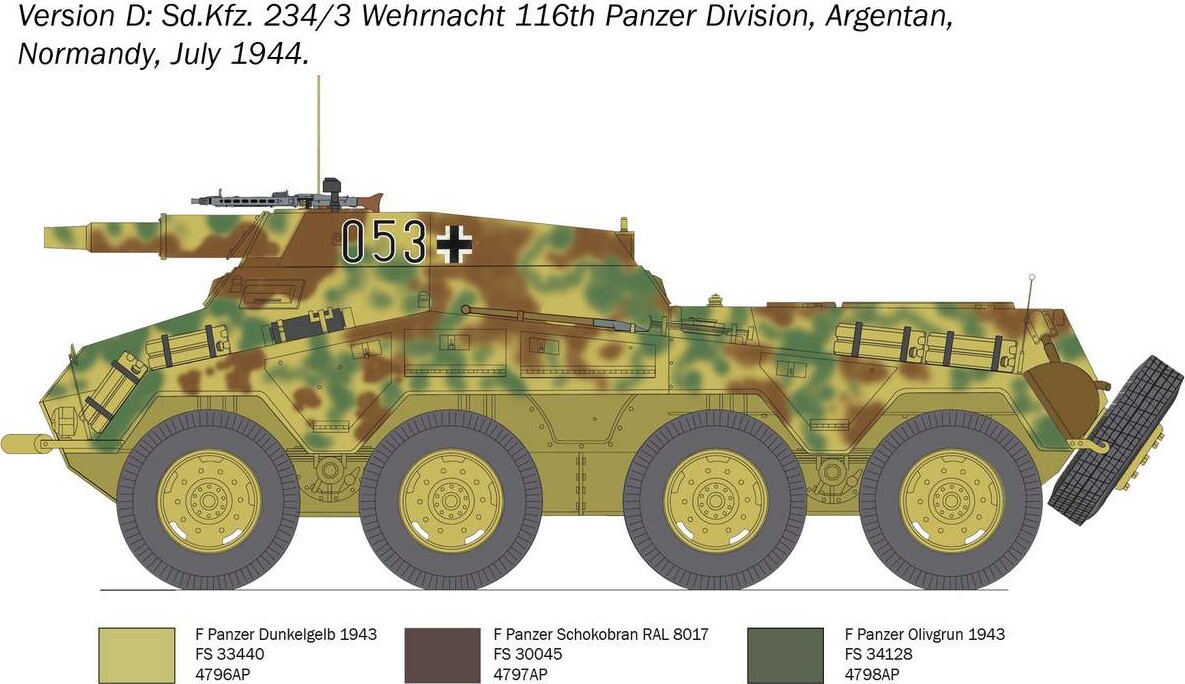 Italeri - Sd. Kfz. 234/3 Tank Byggesæt - 1:35 - 6756s | Se tilbud og ...