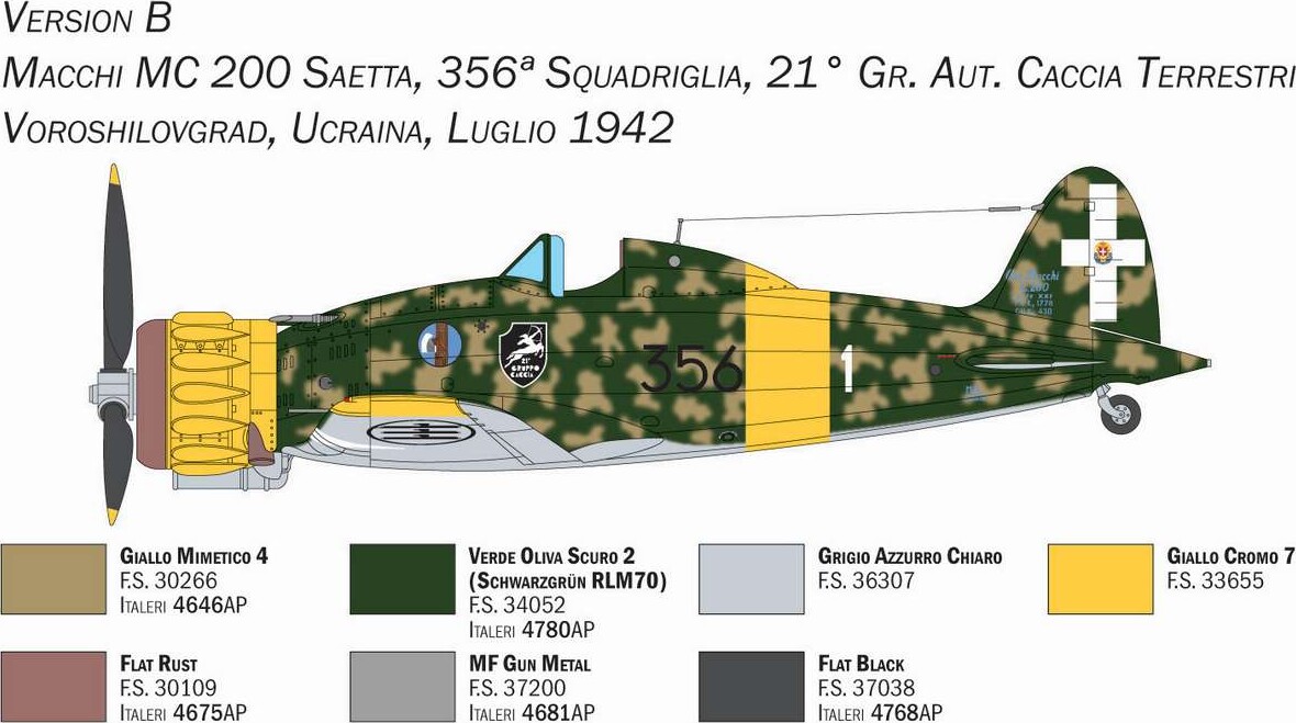 Køb Italeri - Macchi M.c. 200 Series Xxi Byggesæt - 1:48 - 2767s - Gucca.dk