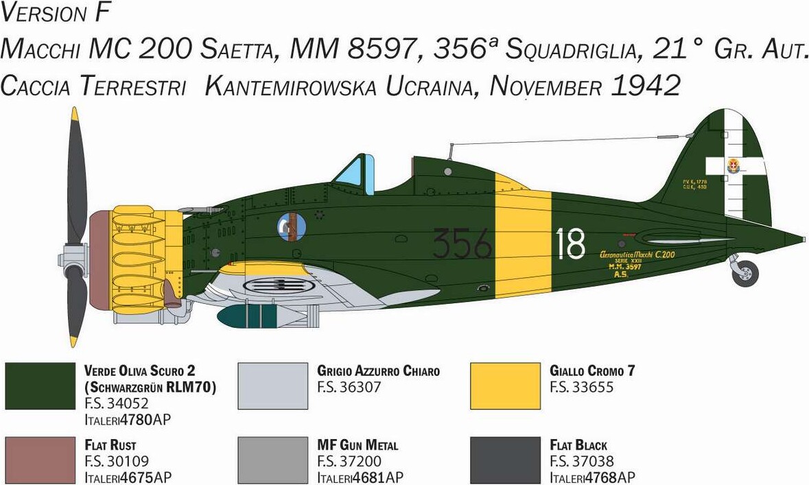 Italeri - Macchi M.c. 200 Series Xxi Byggesæt - 1:48 - 2767s | Se ...