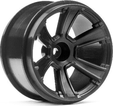 6-shot Mt Wheel - Black/2pcs - Hp115327 - Hpi Racing | Se tilbud og køb ...