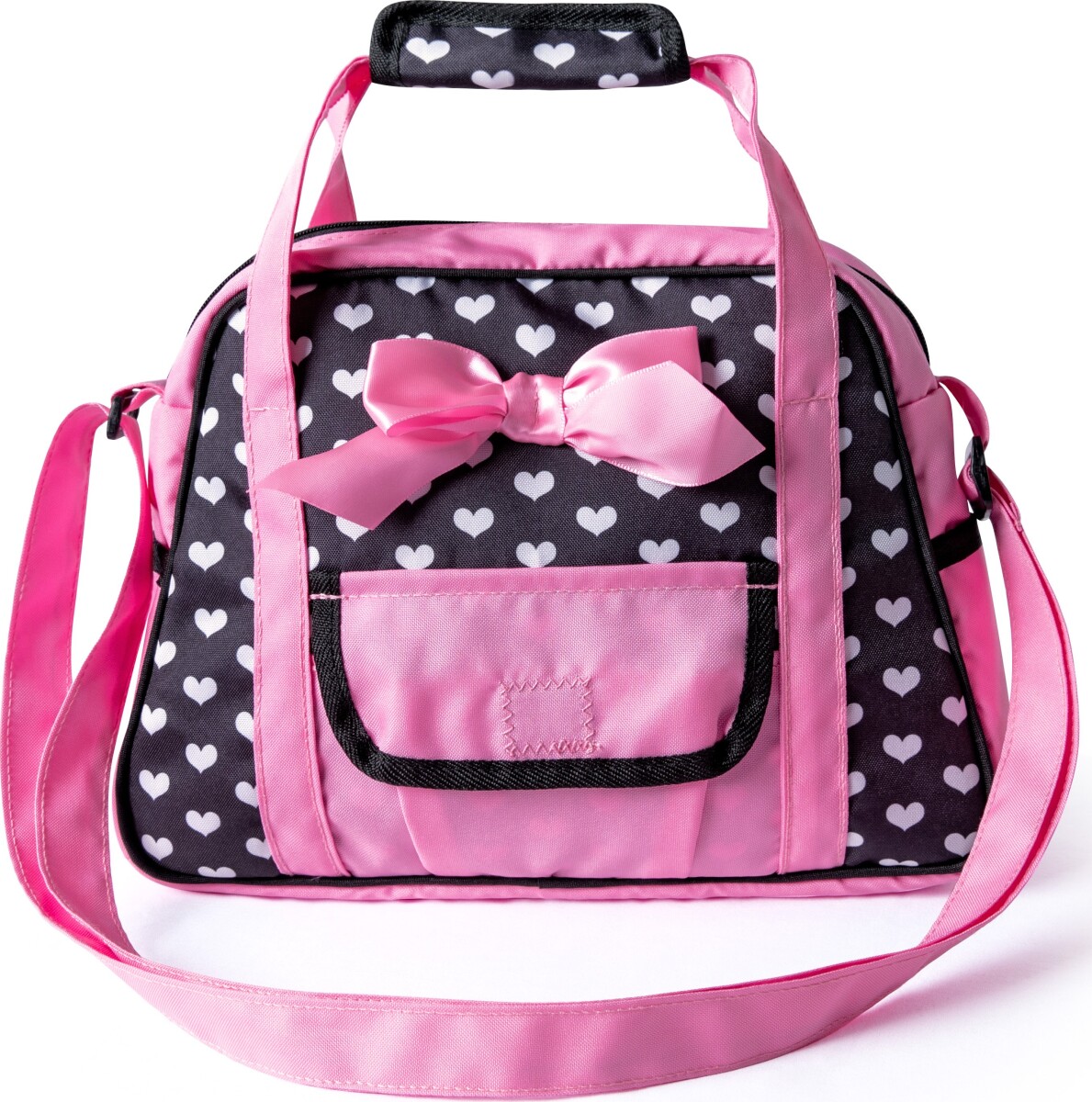 Dukke Pusletaske Med Puslepude Og Ble - Sort Og Pink - Bayer | Se ...