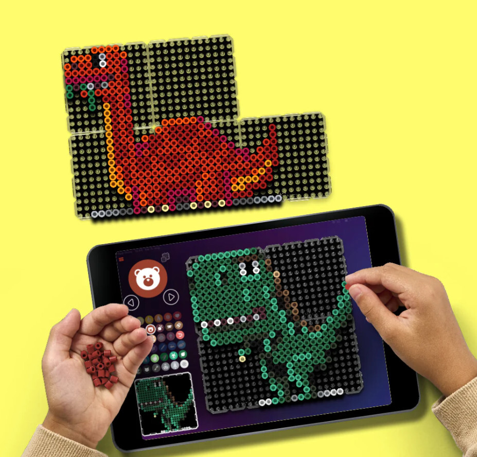 Beady - Perleplader + Skraber - 6x6 Cm - 9 Stk | Se tilbud og køb på Gucca.dk