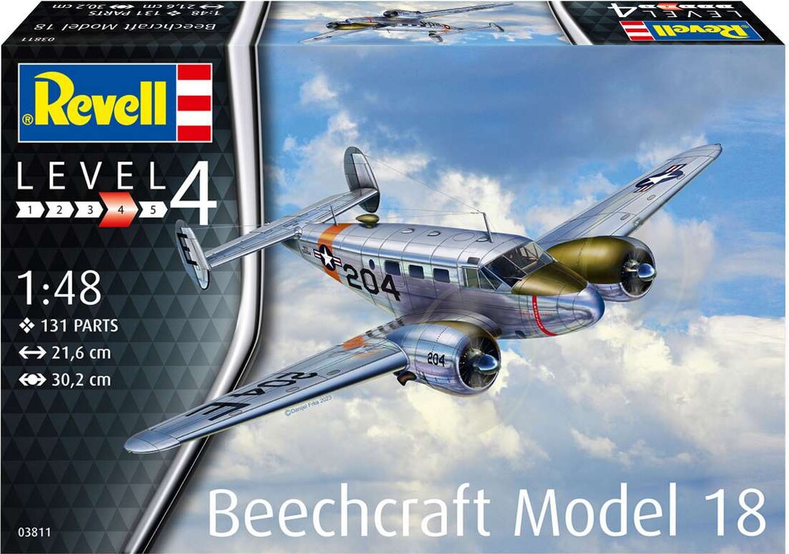 Revell - Beechcraft Model 18 Fly Byggesæt - 1:48 - Level 4 - 03811 | Se ...