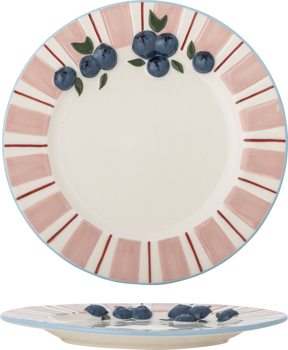 Køb Bloomingville - Carry Tallerken - Rosa - Stentøj - Sæt Med 4 - Gucca.dk