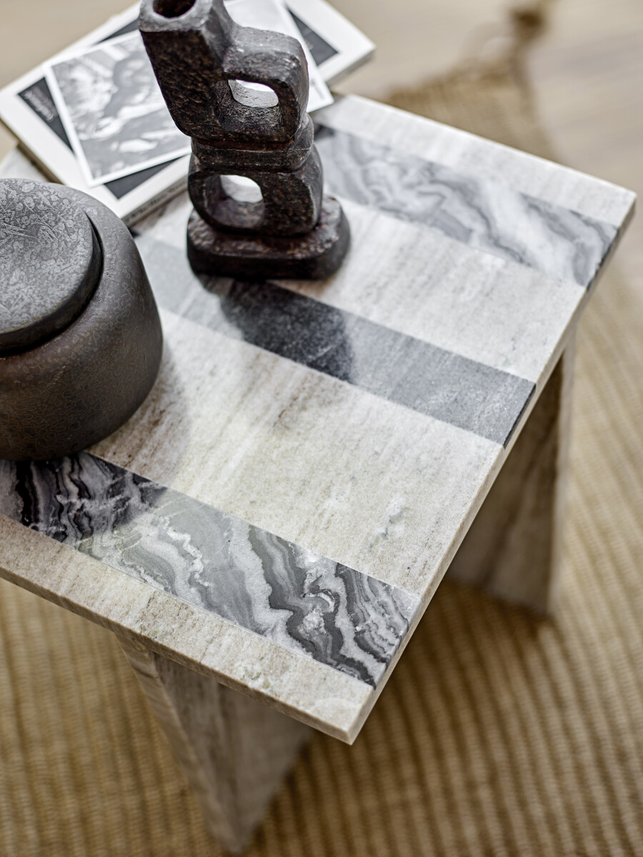 Køb Bloomingville - Clea Sidebord - Brun - Marmor - Gucca.dk