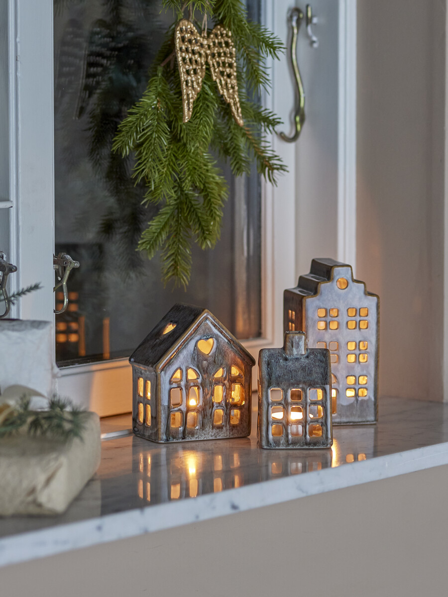 Køb Bloomingville - Fyrfadsstage - Kalia - Brun - Sæt Med 3 - Gucca.dk