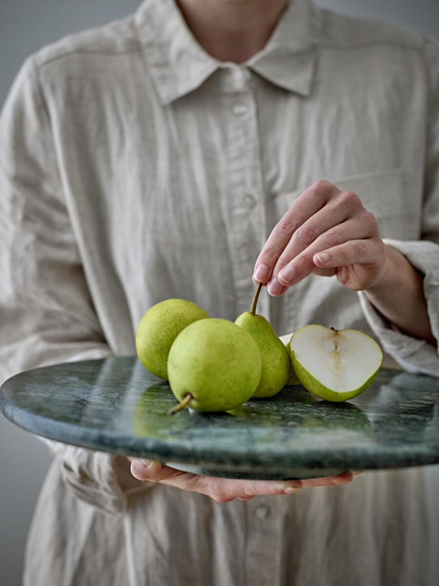 Køb Bloomingville - Marmor Fad På Drejefod - Nuni - Grøn - ø35,5 Mm ...
