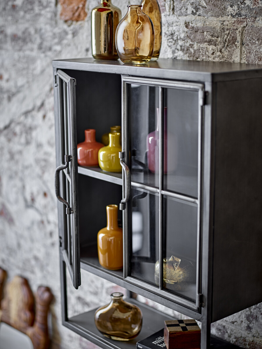 Køb Bloomingville - Sindre Vitrineskab - Sort - Metal - Gucca.dk