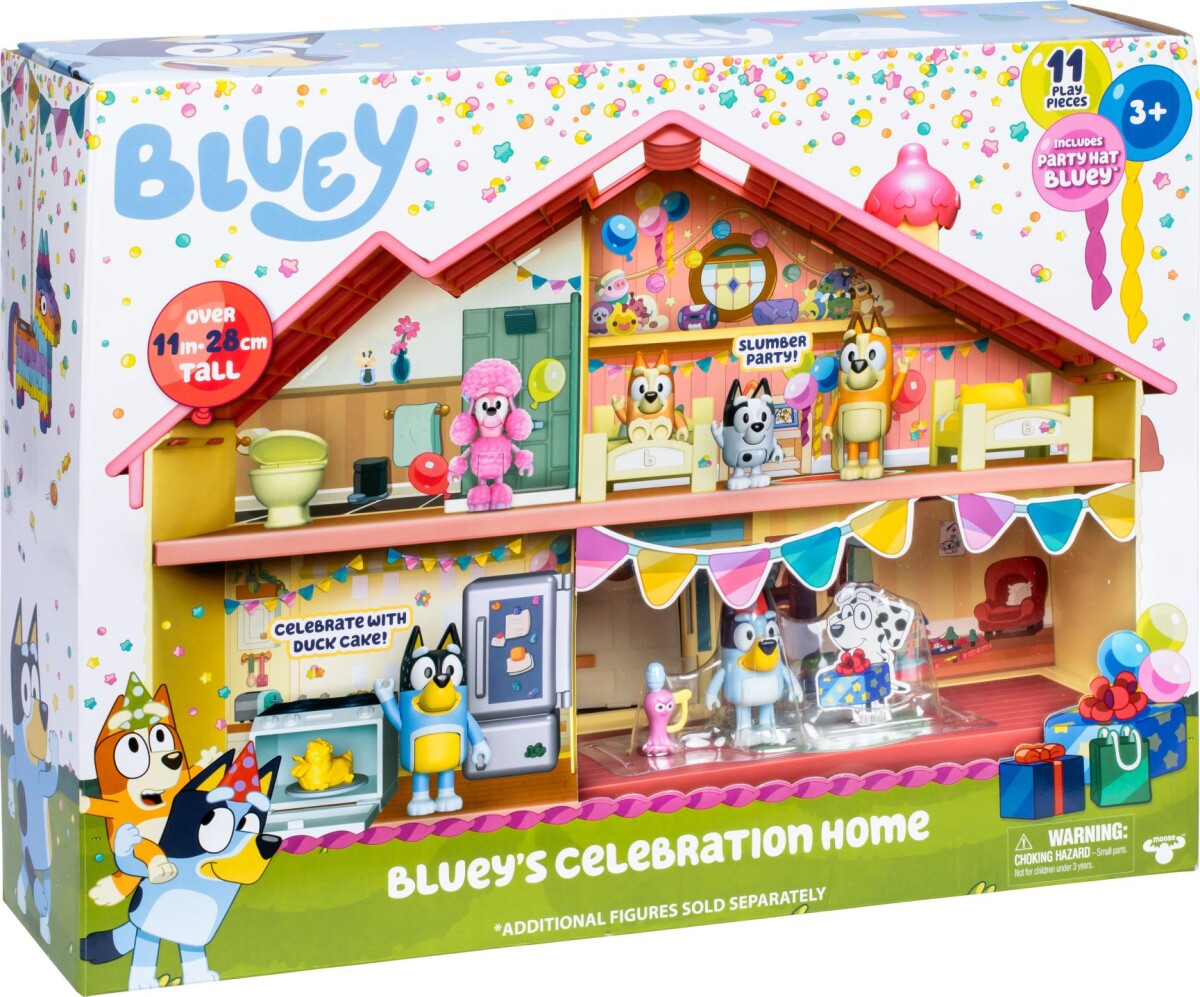 Bluey - Bluey's Fødselsdagsfest Hus Med Tilbehør | Se tilbud og køb på ...