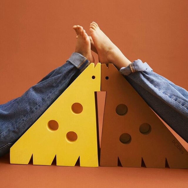 Bobles - Giraf - Yellow Zoo - L - 35x30x24 Cm | Se tilbud og køb på ...