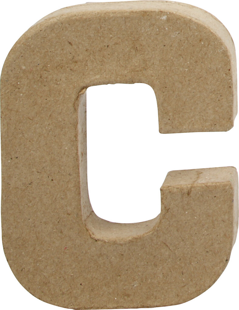 Køb Bogstav Til Pynt - C - Stort Bogstav - Papmaché - 10x7,5 Cm fra ...