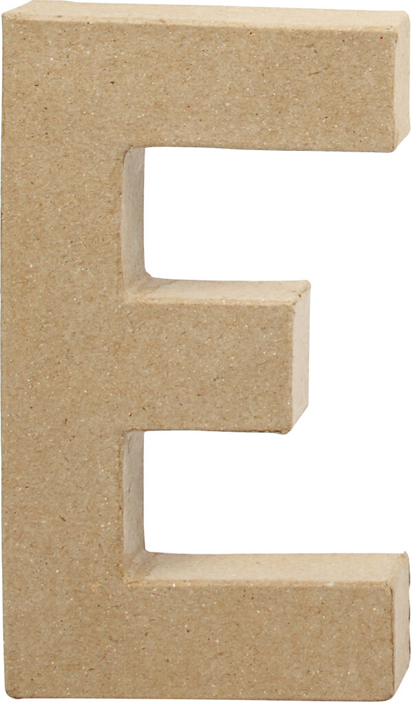 Køb Bogstav Til Pynt - E - Stort Bogstav - Papmaché - 20,5x11,5 Cm fra ...