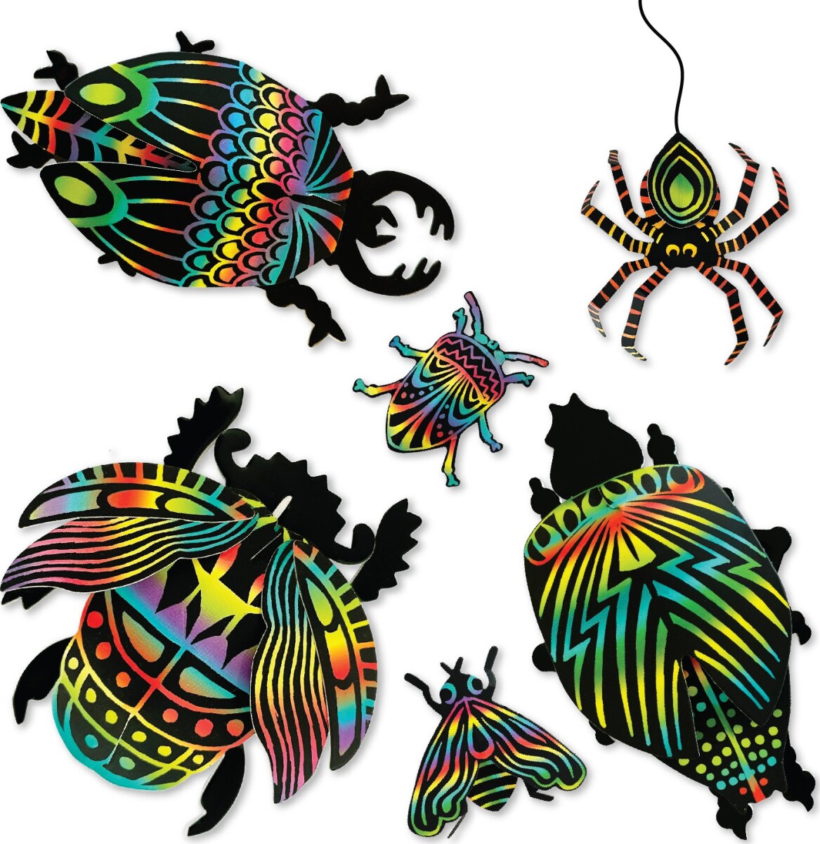 Box Candiy - Totally Creepy Crawly Scratch Art 3d - Bc-1938 | Se tilbud ...