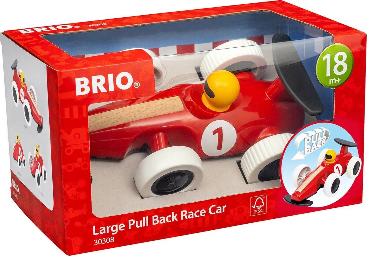 Brio - Racerbil - Stor - Pull Back - 30308 | Se tilbud og køb på Gucca.dk