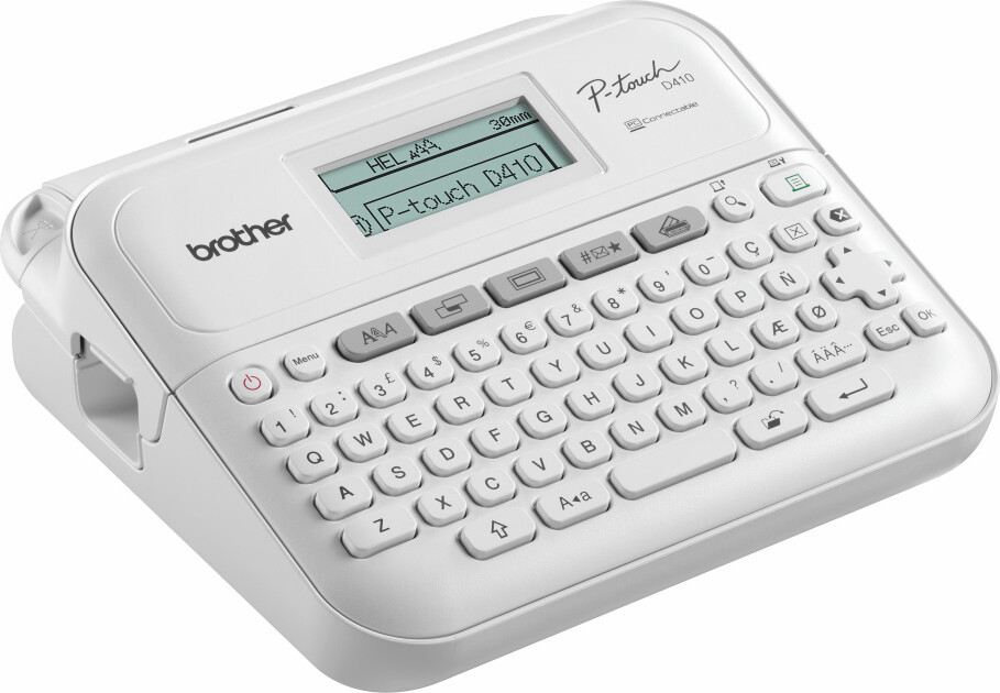Brother - Pt-d410 P-touch Desktop Label Printer, Up To 18 Mm, Usb | Se tilbud og køb på Gucca.dk
