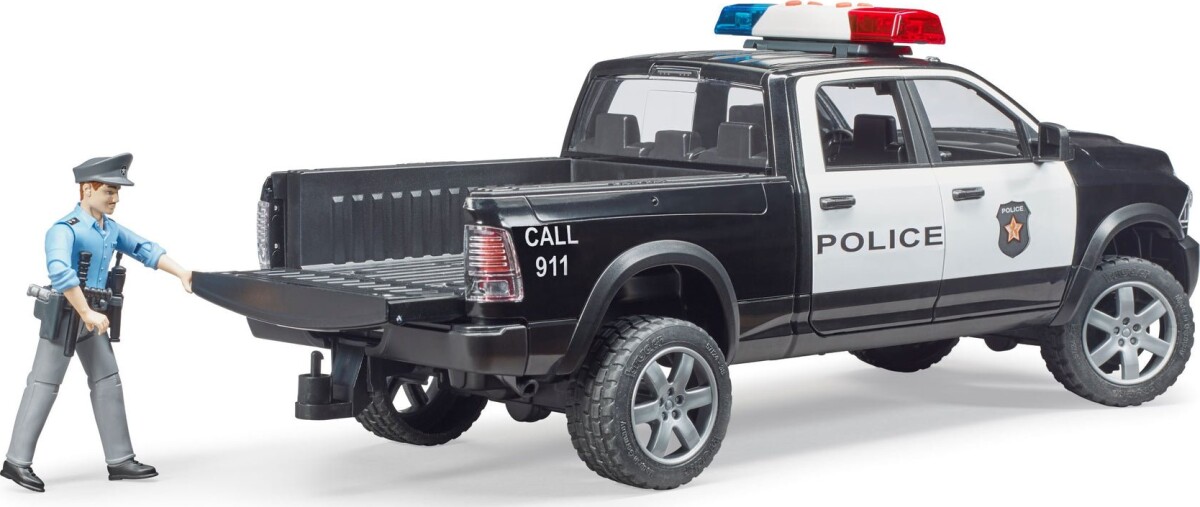 Bruder - Politibil Legetøj Med Lyd Og Lys - Inkl. Betjent Figur - 2505 | Se tilbud og køb på ...