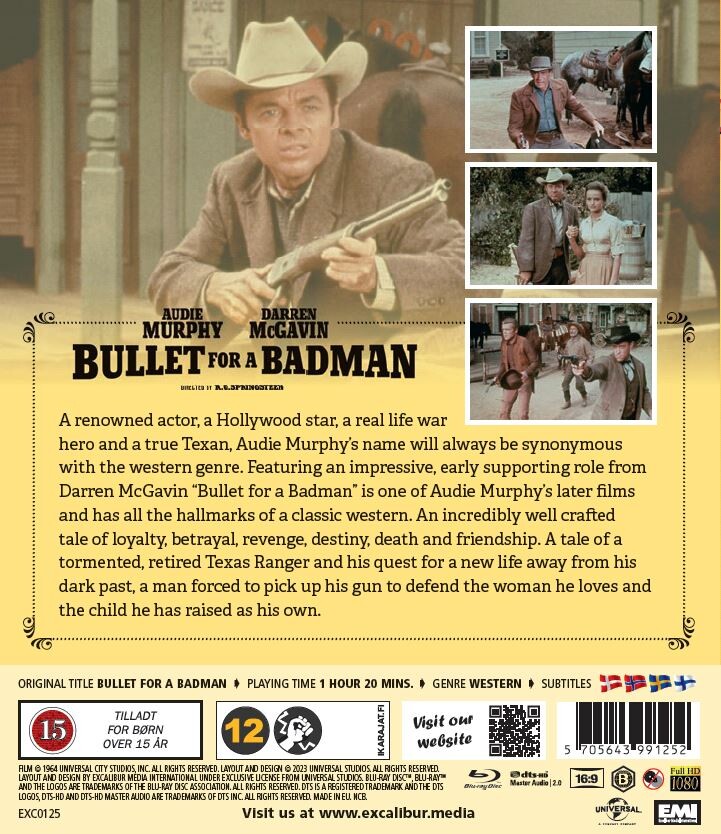 Køb Bullet For A Badman / Den Sidste Kugle på Blu-Ray - film fra 1964 ...