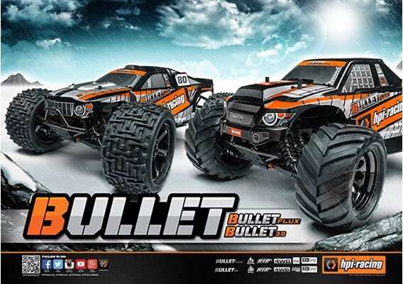 Hpi Racing - Bullet Mt Flux 4wd Fjernstyret Bil - Hp110663 | Se tilbud ...