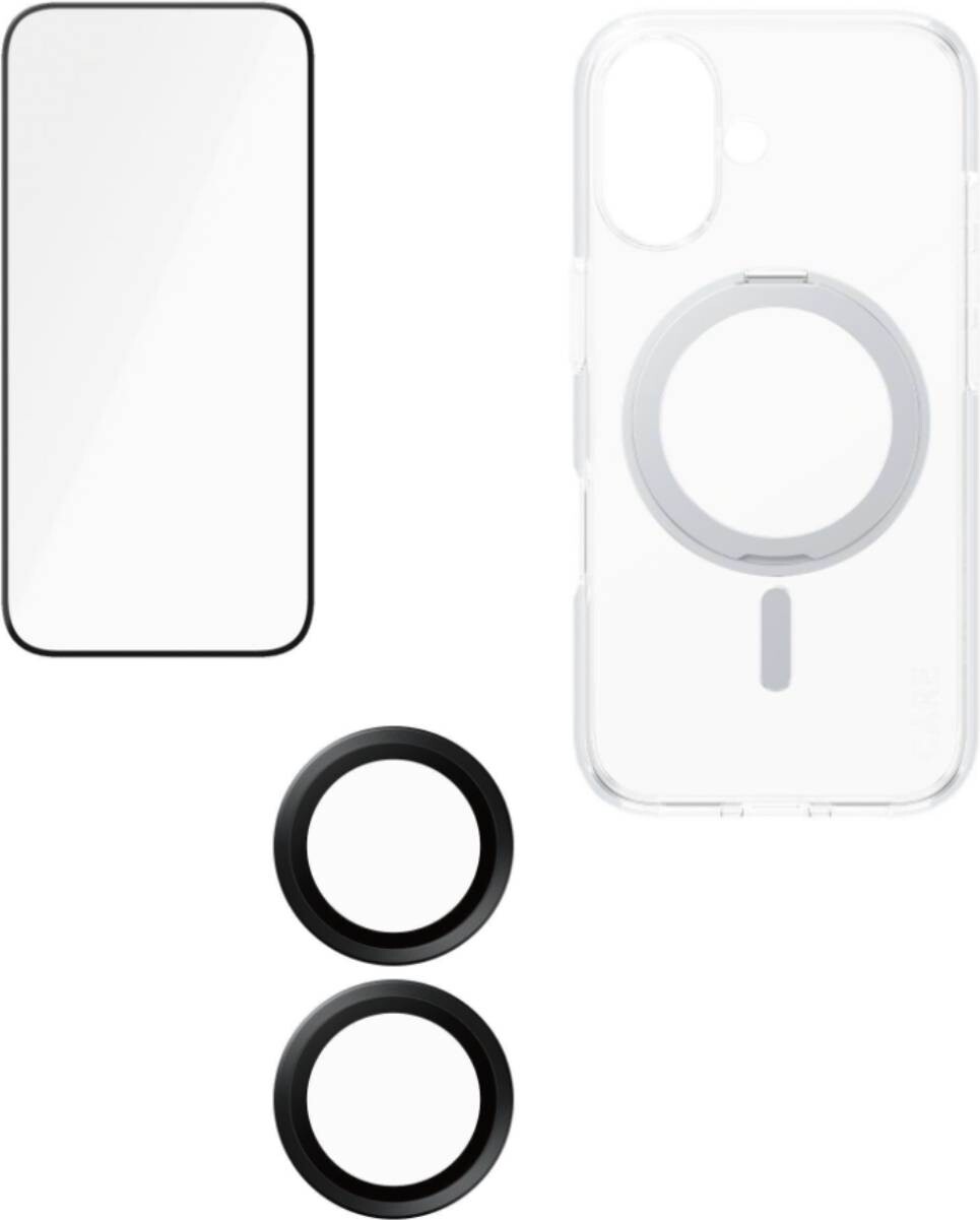 Care By Panzerglass - Iphone 16 - 3-in-1 Kickstand Cover Sæt - Gennemsigtig | Se tilbud og køb ...