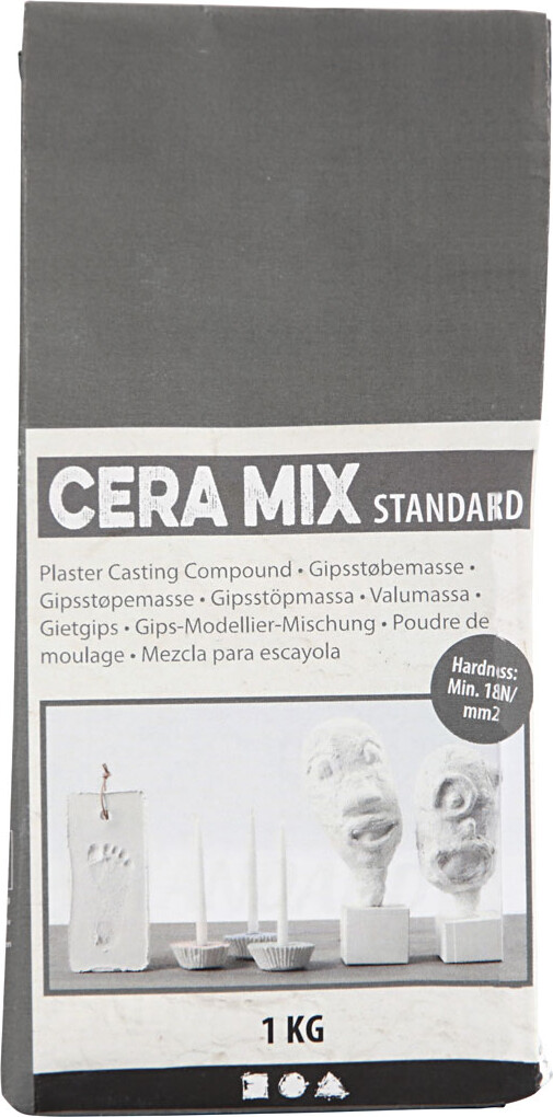 Køb Cera-mix Standard Modelgips - Lys Grå - 1 Kg fra Creativ Company ...