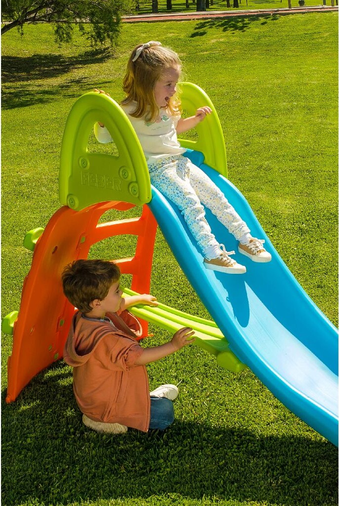 Køb Feber - Rutsjebane Til Børn - Udendørs - Plastik - Climb & Slide ...